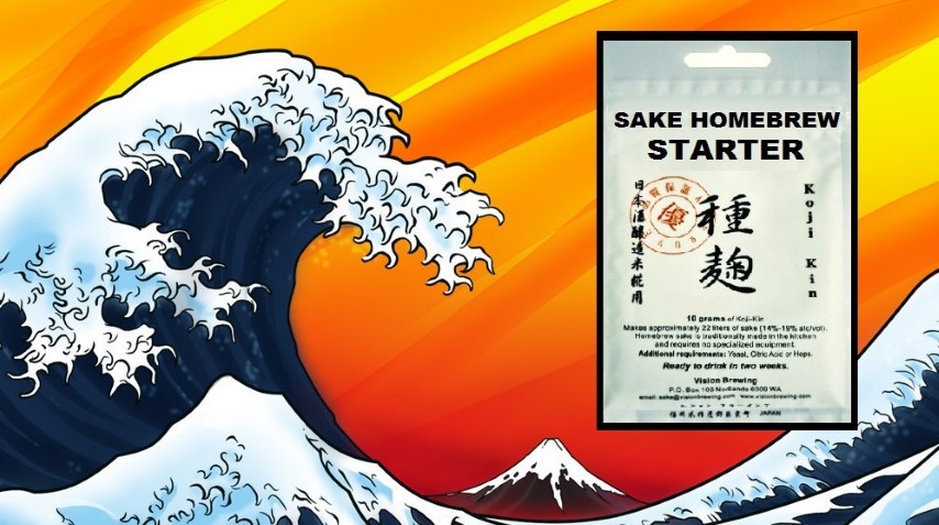 SAKE KIT KOJI KIN STARTER 10g COMPLETE KIT for GOURMET SAKI RICE WINE ...