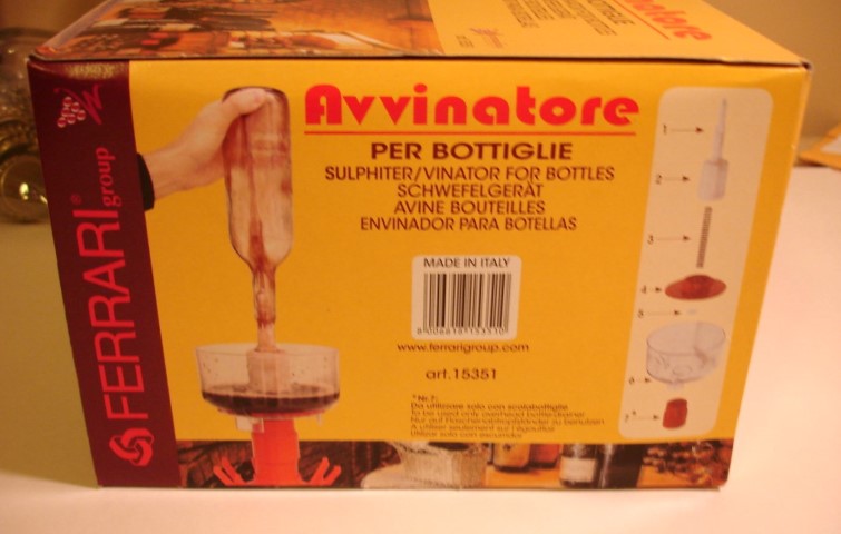 VINATOR WINE BOTTLES STERILIZER RINSER PREPPER ;- BIG BOTTLING SECRET ...