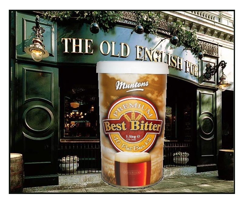 TINNED BEER KIT Muntons Premium Series ENGLAND'S BEST BITTER 5 Gal Beer ...
