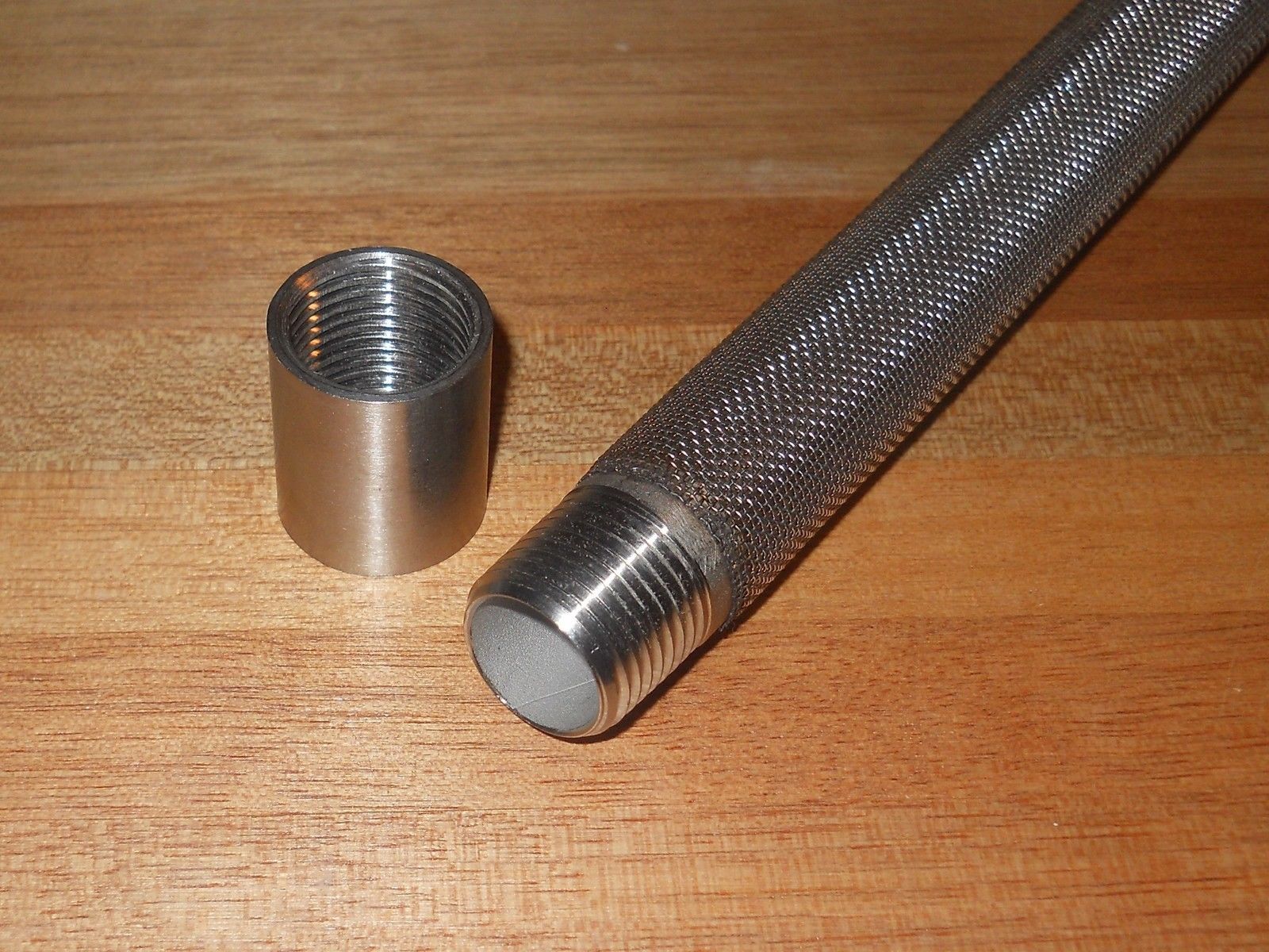 BAZOOKA SCREEN w/COUPLER 12″ X 1/2″ NPT STAINLESS BREW KETTLE OR MASH ...