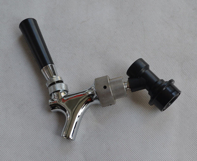 BEER TAP SAMPLING FAUCET w/ BALL LOCK QUICK DISCONNECT for CORNELIUS ...