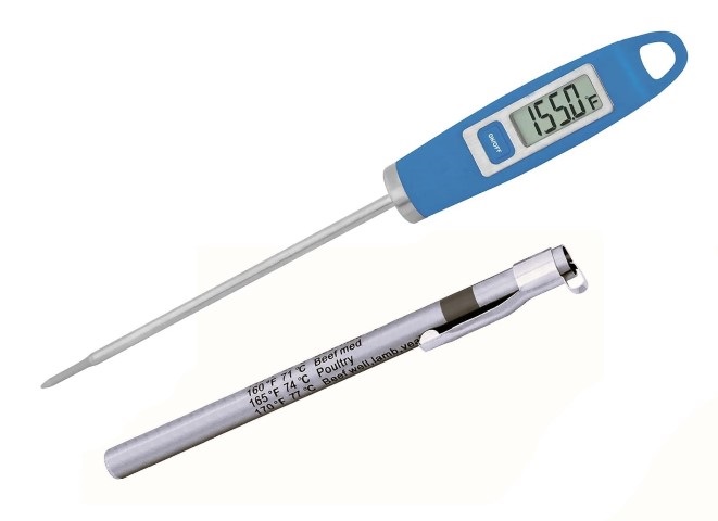 Gourmet DIGITAL POCKET THERMOMETER 8" Probe for FRENCH COOKING BREWING ...