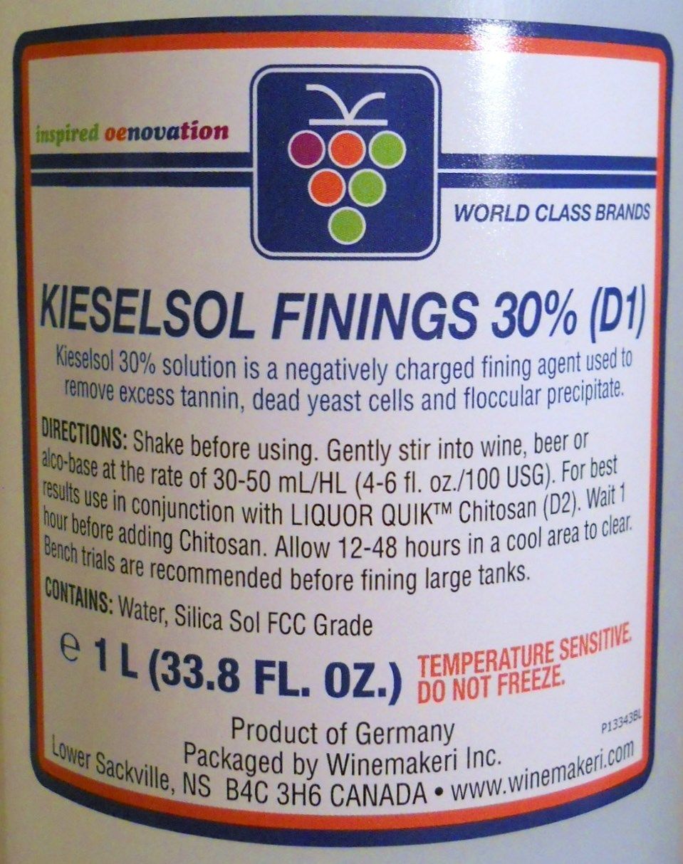 DOUBLE WHAMMY SUPER KLEER K.C. 1L CHITOSAN + 1L KIESELSOL CRYSTAL CLEAR ...