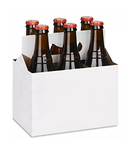 White Six Pack Beer Boxes - Case of 160 - Hobby Homebrew