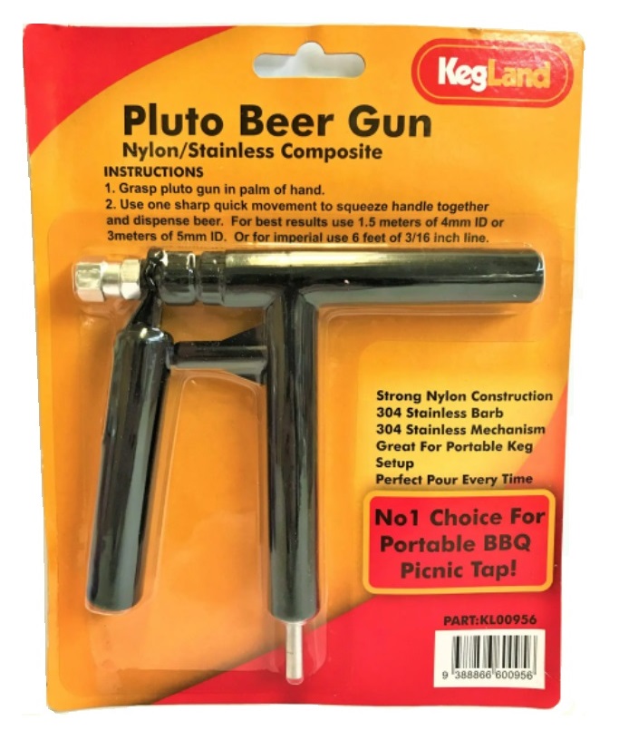 GEN 3 PLUTO BEVERAGE GUN - Black Nylon ABS Model with Stainless Steel ...