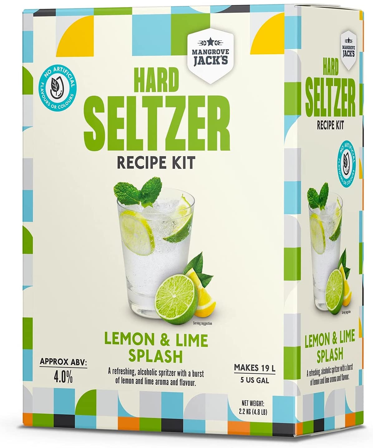 LEMON LIME SPLASH SELTZER Mangrove Jack's Hard Seltzer Ingredient Kit ...