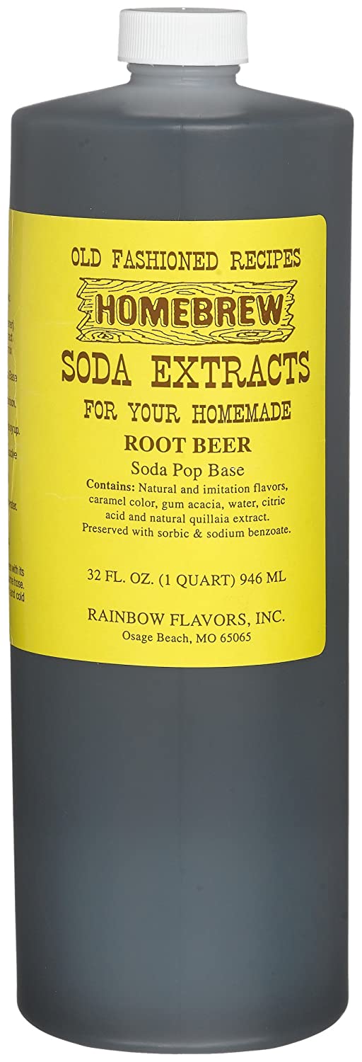 Quart Size ROOT BEER Extract Old Fashioned RAINBOW FLAVORINGS Homebrew ...