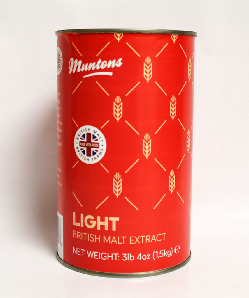 Very Slightly DENTED CAN British LME Muntons Unhopped LIGHT LIQUID MALT ...