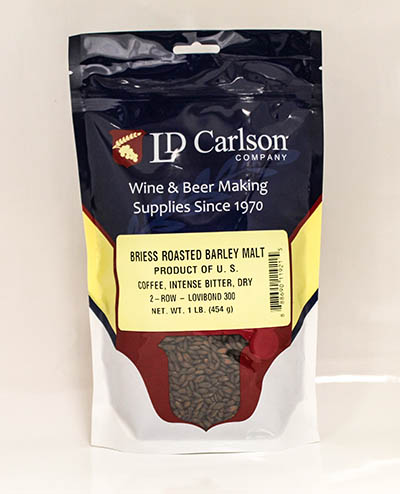 Briess ROASTED BARLEY 300L 1LB Unmalted Barley - Hobby Homebrew