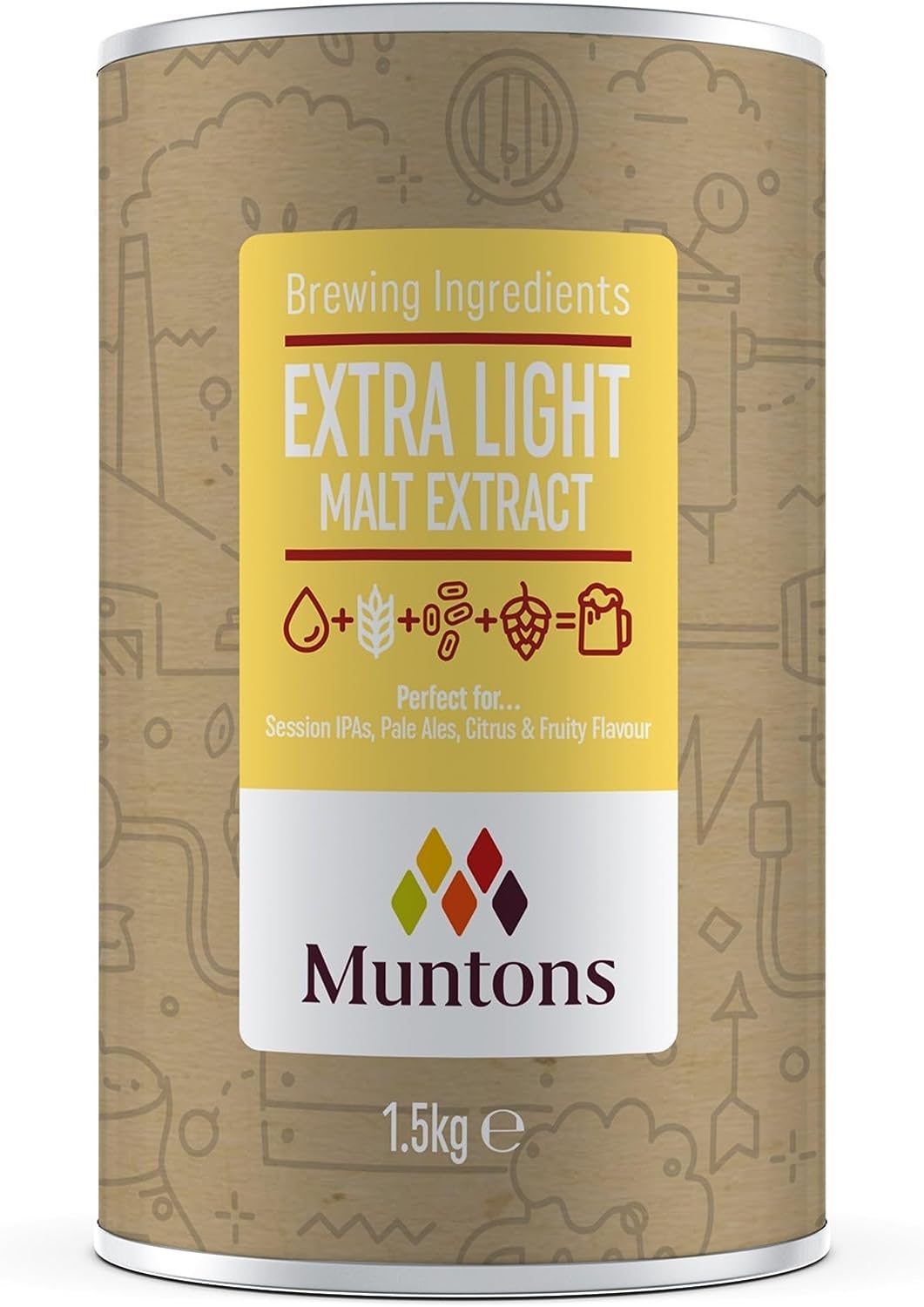 British LME Muntons Unhopped EXTRA LIGHT LIQUID MALT EXTRACT 3.3 lbs ...