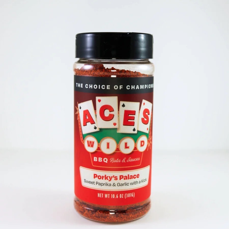 ACES WILD PORKY'S PALACE BBQ Dry Rub - 10.6oz Shaker Bottle ...