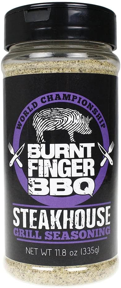 Burnt Finger BBQ STEAKHOUSE GRILL Seasoning for Steaks 11.8oz Shaker ...