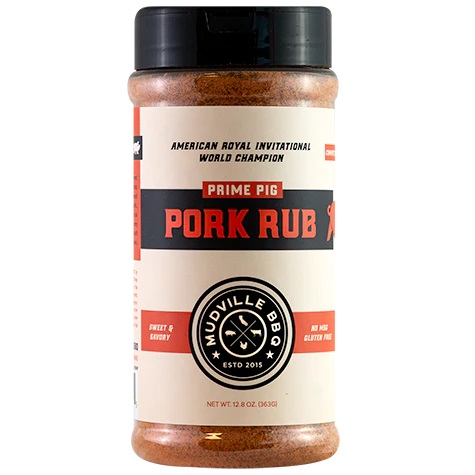 Mudville BBQ Prime Pig Pork Rub Seasoning, Sweet & Savory, World ...