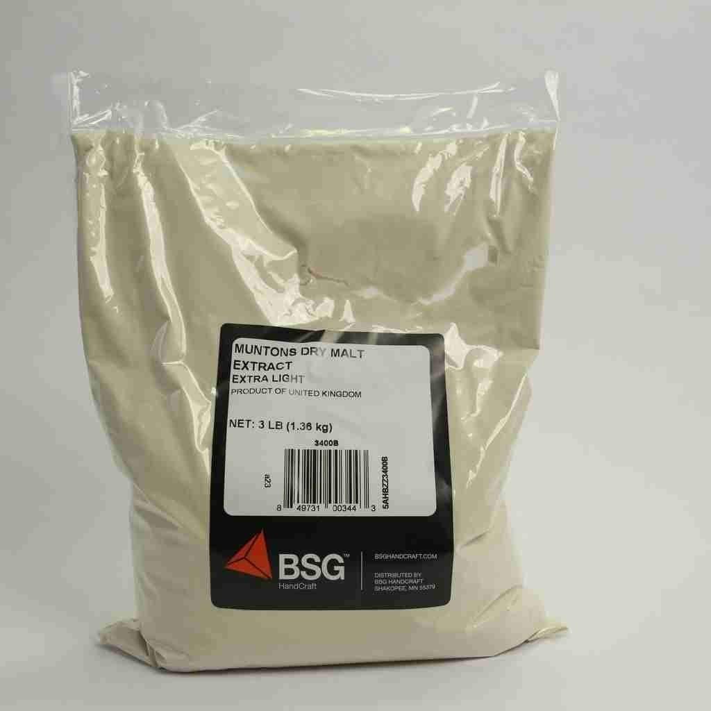British DME MUNTONS EXTRA LIGHT Spray Dry Malt Extract Unhopped 3 LB ...